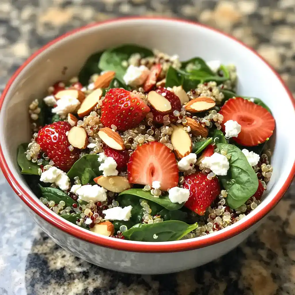 Strawberry Spinach Quinoa Salad Recipe